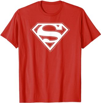 DC Comics Superman Red & Gold Shield T Shirt T-Shirt