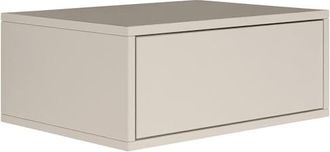 Selsey Nachttisch Hängend Schwebender Kaschmir Farbe 50B x 36T x 20,8H cm Nachtschrank mit Schublade in Minimalistischer - Push-to-Open - Skandinavischen Pla