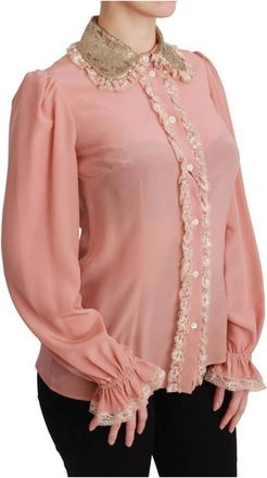 Dolce & Gabbana Femme, Blouses et Chemises, Rose, Taille: 40 FR Sequin Blouse