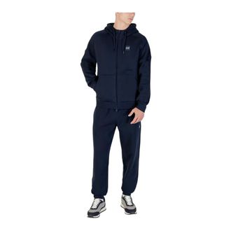 Emporio Armani Ensemble de surv&ecirc;tement zipp&eacute; &agrave; capuche - Homme - Sport - Bleu - Taille: M