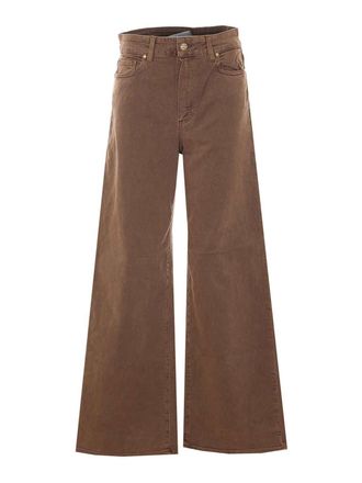 Paige Straight Leg Jeans - Braun
