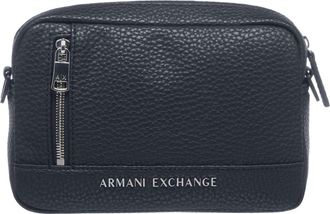 A|X Armani Exchange Mens Essential, Capri, Adjustable Strap Camera case, Blue Navy
