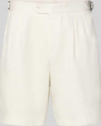 HUGO BOSS Tapered Fit Shorts aus reinem Leinen Modell PERIN