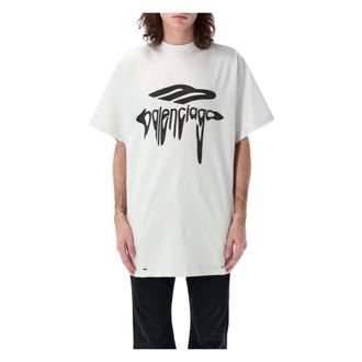 Balenciaga Herren, Oberteile, Wei&szlig;, LGr&ouml;&szlig;e