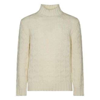 KANGRA Cremefarbene Pullover f&uuml;r Stilvolles Aussehen - - Knitwear - Herren - Beige - L