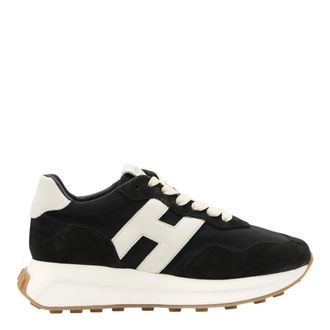 Hogan Low-Top Sneaker - Black Sneakers With Contrasting White Accents - Gr. 36,5 (EU) - in Schwarz - f&uuml;r Damen