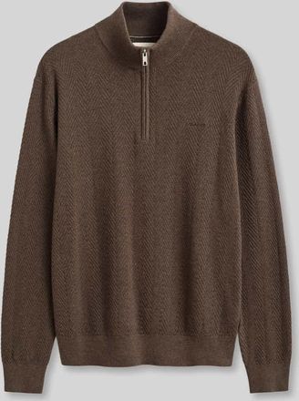 GANT Regular Fit Troyer aus Baumwoll-Woll-Mix