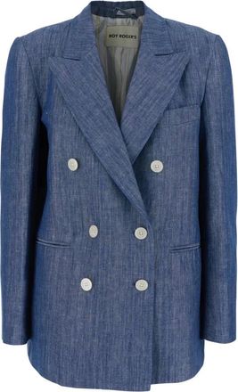 Roy Rogers Femme, Vestes, Bleu, Taille: 40 FR Veste crois&eacute;e