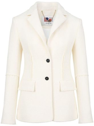 Ports 1961 blazer à simple boutonnage - Blanc
