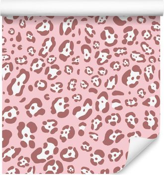 OEM Carta Da Parati In Pelle Color Oro Rosa, Corallo, Rosso E Bianco, 50x1000 Cm