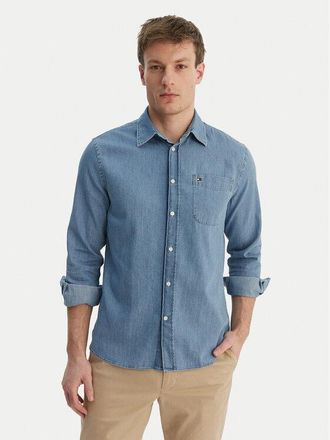 Tommy Hilfiger Jeanshemd MW0MW42431 Blau Regular Fit