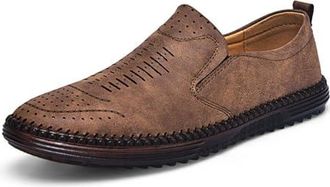 Generic Chaussures de Marche Hommes Pied Large Homme Slip on Baskets Soutien La Voûte Plantaire Respirant Légères Sneakers Semelle Souple Respirante Chaussure