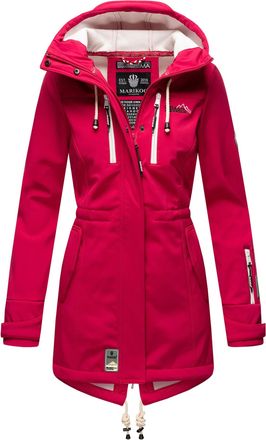 Marikoo lange Damen Steppjacke Abendsternchen mit abnehmbarer Kapuze