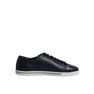 Dolce & Gabbana Luxuri&ouml;se Low-Top-Ledersneakers - - Shoes - Herren - Schwarzk - 39 EU