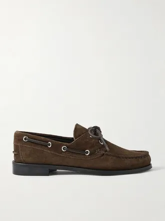 Aeyde Chaussures Bateau En Daim Harris - Marron