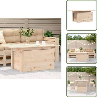 vidaXL Vidaxl - Table de jardin 100x50x75 cm bois massif de pin - Table De Jardin - Table Ext&eacute;rieure - Mobilier De Jardin - Table En Bois - Table Pliante