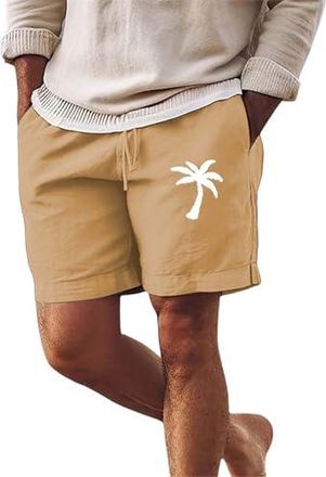 Generic Short de bain pour homme - Short de plage d&eacute;t&eacute; - S&eacute;chage rapide - Short de bain pour homme, kaki, 4XL