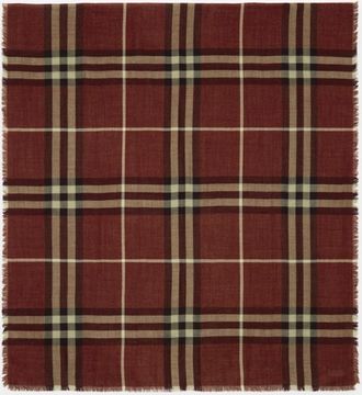 Burberry &Eacute;charpe large r&eacute;versible en laine et soie Check