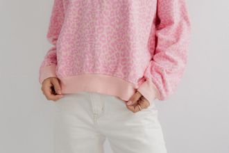 Von Herzen Sweatshirt Leo Sweatshirt Urban Jungle - mit Animalprint - Rundhals