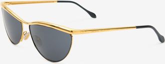 Isabel Marant Lunettes De Soleil Cat Eye Glam - Femme - Dor&eacute; Noir / Gris Glam - - Isabel Marant