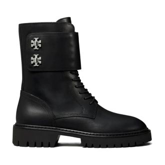 Tory Burch Femme, Chaussures, Noir, Taille: 38 1/2 EU Bottine &agrave; fermoir tourniquet