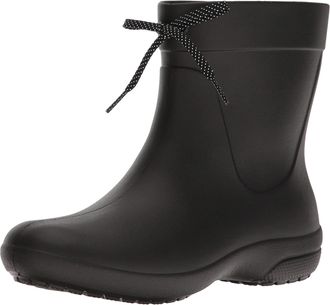 Crocs Freesail Shorty Rain Boots, Damen Gummistiefel, Schwarz (Black), 33/34 EU
