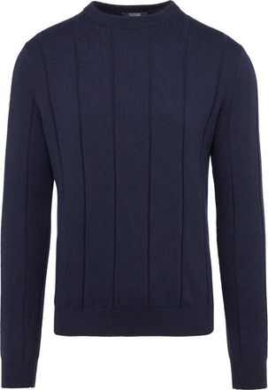 Bomboogie Homme, Pulls, Bleu, Taille: XL Pull ras du cou en laine et cachemire