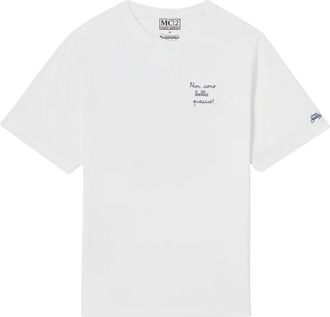 MC2 Saint Barth Homme, Tops, Blanc, Taille: XL Portofino T-shirt
