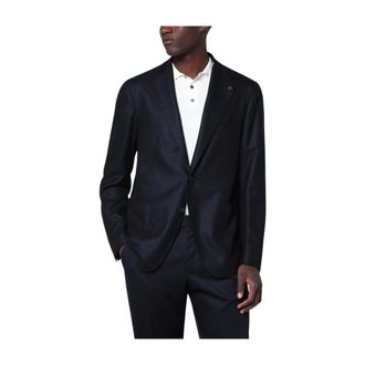 Tagliatore Montecarlo Blazer - - Jackets - Herren - Blau - L