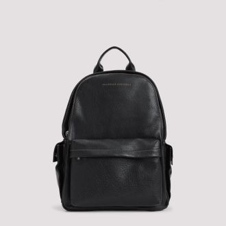 Brunello Cucinelli Brunello Cucinelli Sac &agrave; dos en cuir grain&eacute;