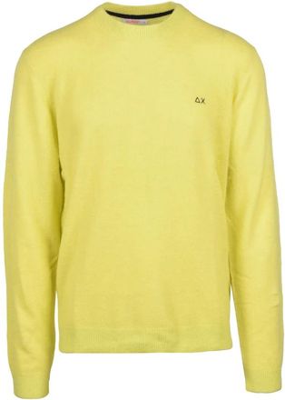 Sun 68 Homme, Pulls, Jaune, Taille: XL Pullover Girocollo