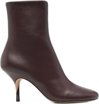 Jacquemus Bottines pointues en cuir 40 mm - Femme - Chaussures - Rouge - Taille: 40 EU