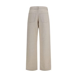 Fendi Womens Beige Cotton Jeans Denim Clothing