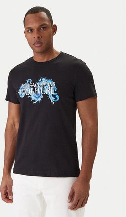 Versace Jeans Couture T-Shirt 80GAHE02 CJ00E Schwarz Regular Fit