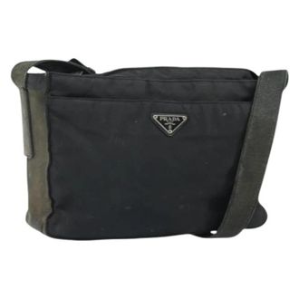 Prada Pre-owned Nylon Umh&auml;ngetasche - - Pre-owned - Damen - Schwarzk - ONE SIZE