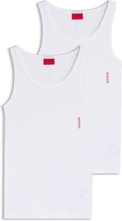 HUGO BOSS Tank Top Twin Pack Débardeur, Blanc 100, XXL (Lot de 2) Homme
