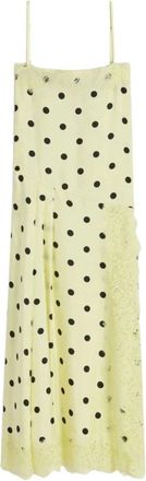 Sportmax Femme, Robes, Jaune, Taille: 38 FR Robe Maxi &agrave; Pois