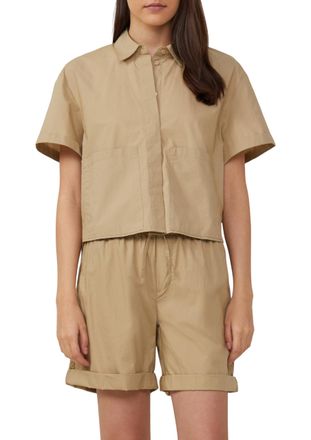 s.Oliver Verk&uuml;rzte Hemdbluse im Relaxed Fit mit aufgesetzten Taschen