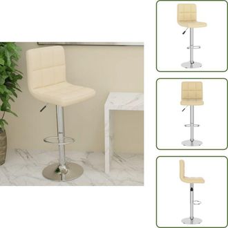 vidaXL vidaXL Barhocker Creme Kunstleder