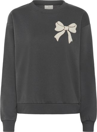 Kaffe Sweatshirt KAelenora XS, Black Oyster/Bow XS