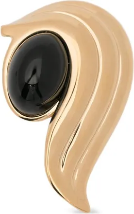 Ferragamo Cabochon-embellished Sculpted Brooch
