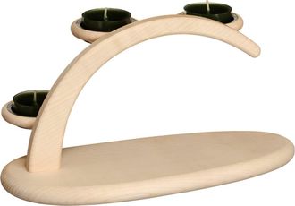 Seiffener Volkskunst Leuchterbogen, L&auml;nge 25 cm, natur, original Erzgebirge SV 15300