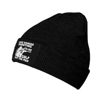 Generic Le Tir &Agrave; Longue Distance, Cest comme Le Golf, mais pour Les Hommes. Unisex Bonnets Hiver Coupe-Vent Skull Cap Respirant Bonnet De P&ecirc;cheur pour Ski Cou
