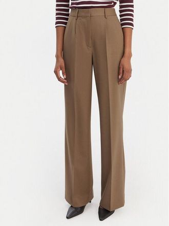 Tommy Hilfiger Stoffhose Timeless WW0WW48801 Beige Wide Leg