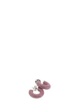 Amina Muaddi Cameron Earrings - Pink