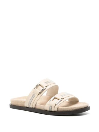PESERICO Womens Bead-Embellished Sandals Ss26 W