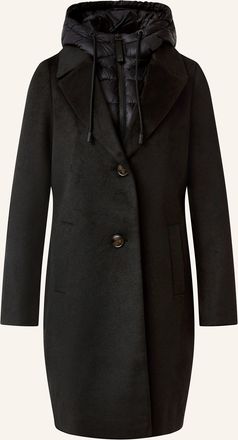 Comma Comma Casual Identity Mantel Mit Herausnehmbarer Blende schwarz