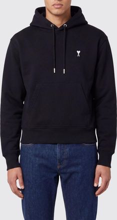 Ami Baumwoll-Hoodie mit gesticktem Logo und K&auml;ngurutasche
