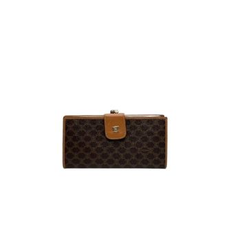 Celine Portefeuille en cuir Pre-owned - Femme - Pre-owned - Brun - Taille: ONE Size