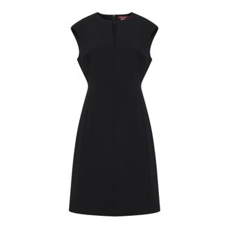 Max Mara Femme, Robes, Noir, Taille: 46 FR Robe trap&egrave;ze en Cady